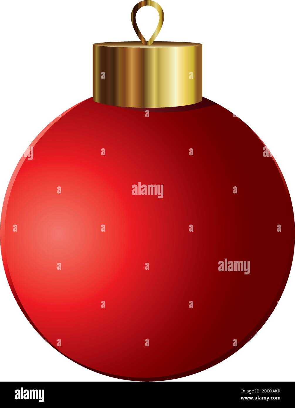 christmas ball of red color Stock Vector Image & Art - Alamy