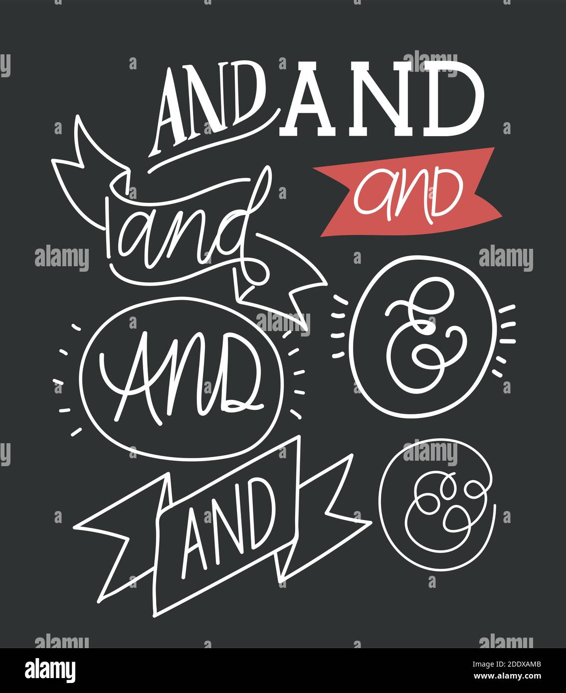 icons set of catchwords in black background Stock Vector Image & Art ...