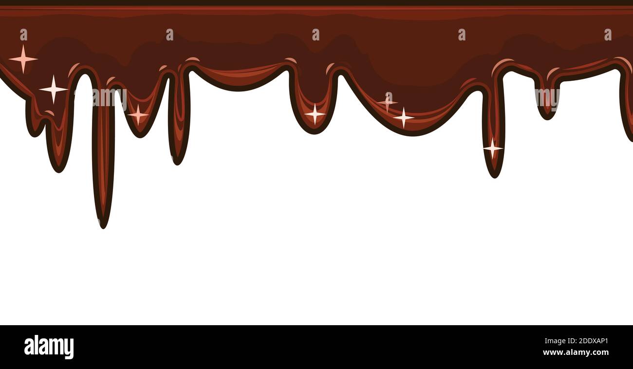 Beads of brown liquid. Dark chocolate Sweet cream. Thick flowing paint ...