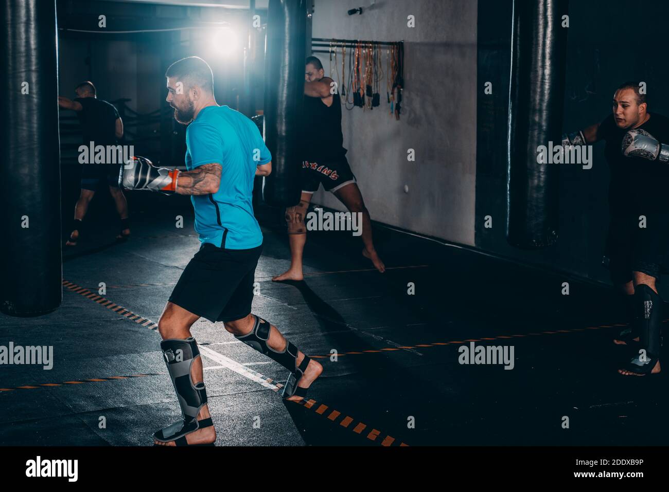 Professional male boxer training punches hi-res stock photography and ...