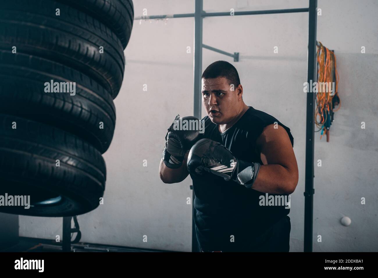 Full length action punching punch hi-res stock photography and images ...