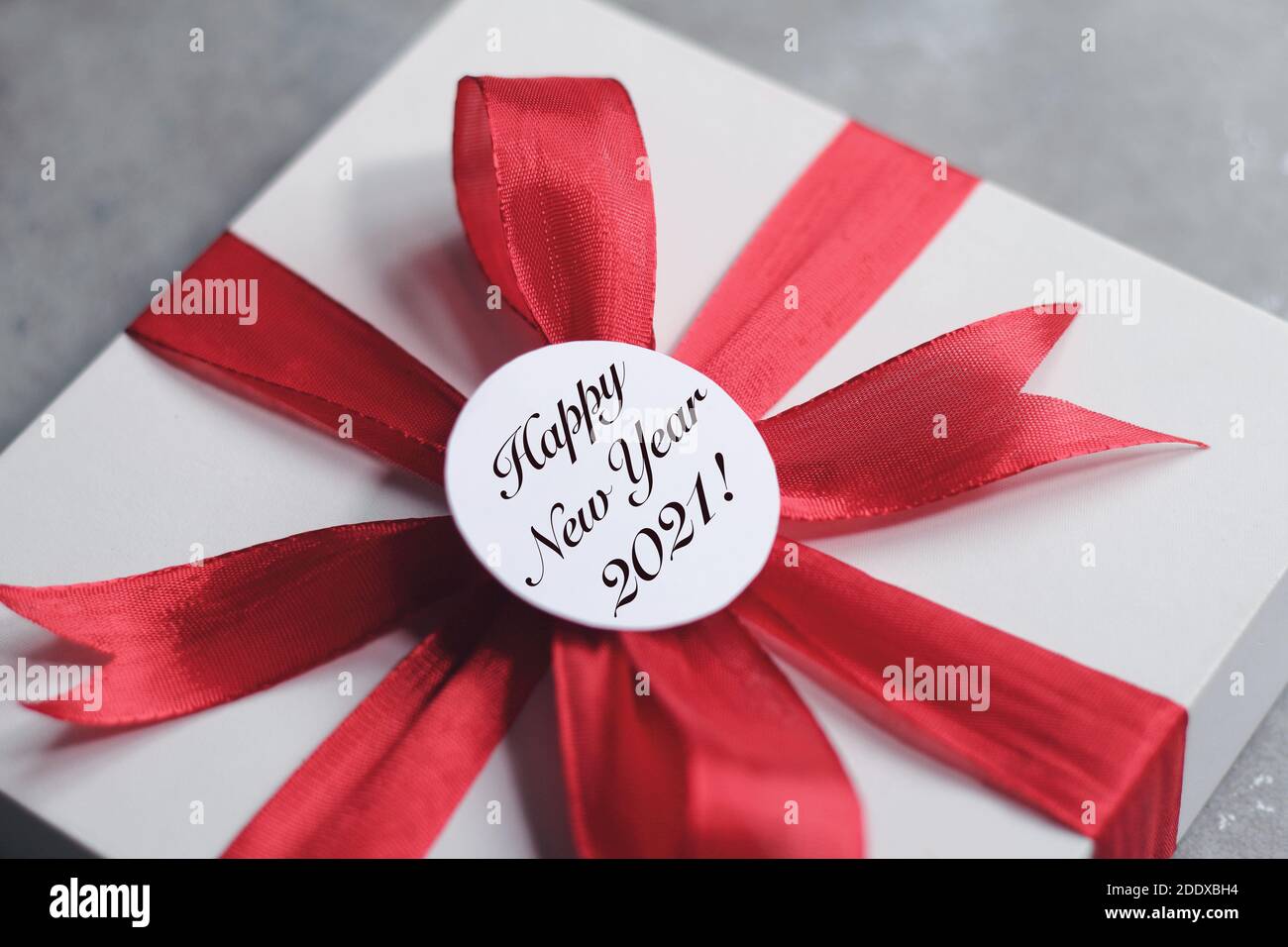 Happy new year 2021 with gift. New year is the first day of the year in ...