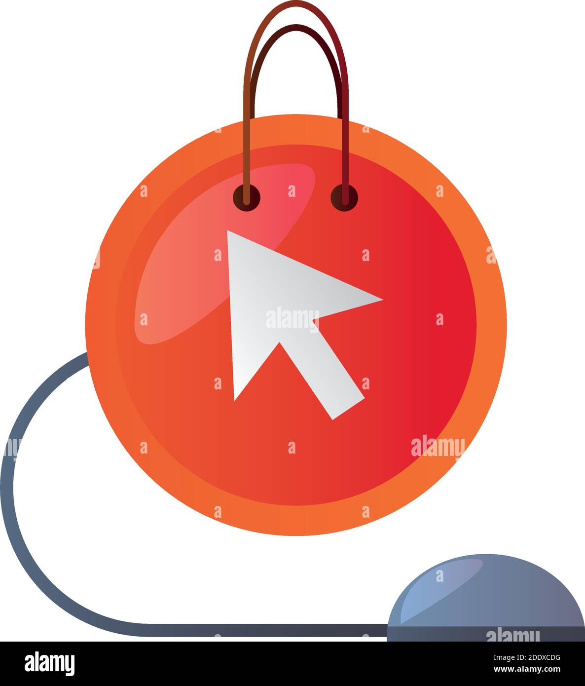 online shopping, tag price click ecommerce vector illustration icon ...