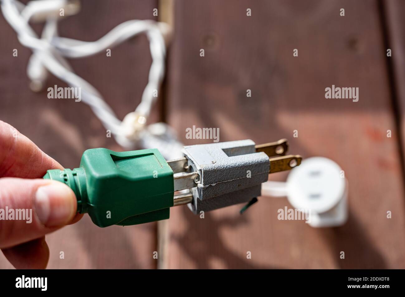 Typical use of a 3-prong electrical power adapter to go from a grounded ...