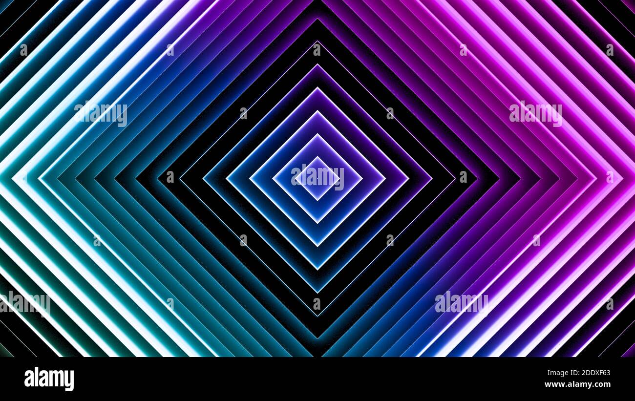 Abstract neon background of squares Stock Photo - Alamy