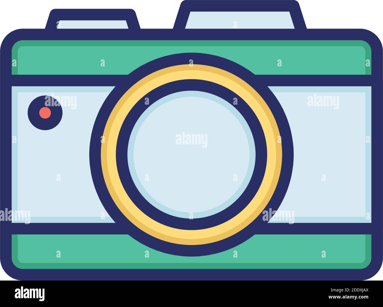 Camera, photo, photography,pictures Color with Background vector icon ...