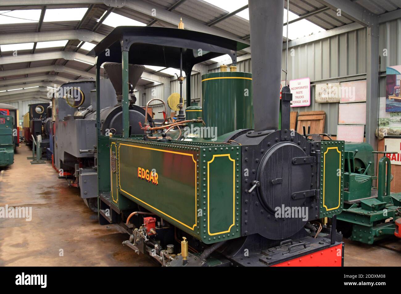 Edgar, a Decauville type 1 replica narrow gauge steam engine built by ...