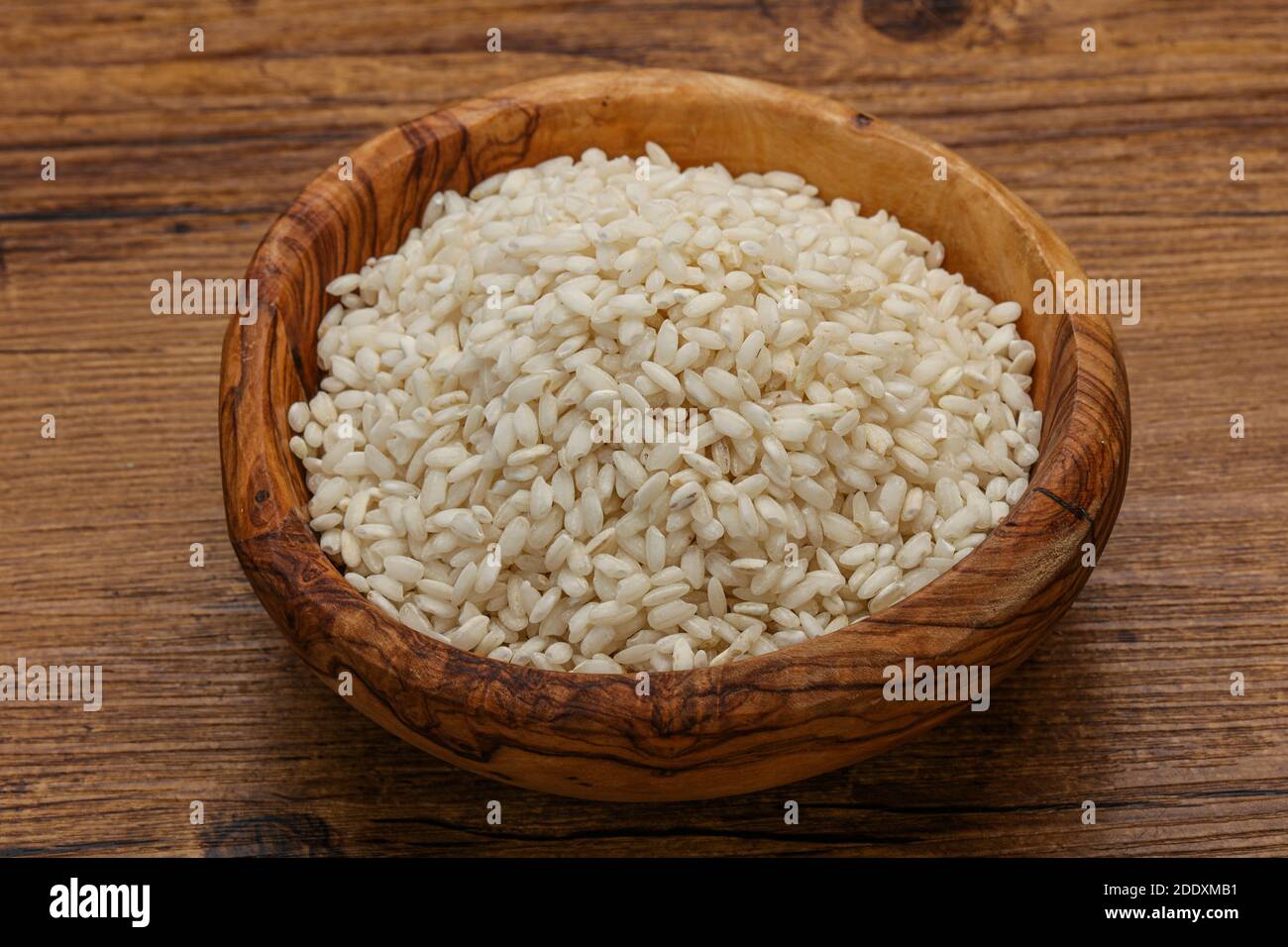 Raw Italian arborio rice for Risotto Stock Photo - Alamy