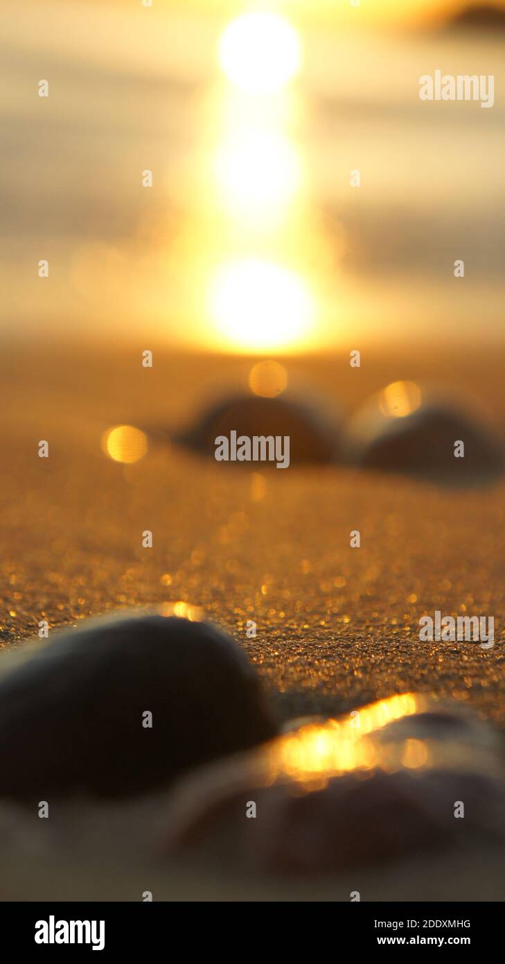 Athens, Greece November 28th sunset in the beach Stock Photo - Alamy