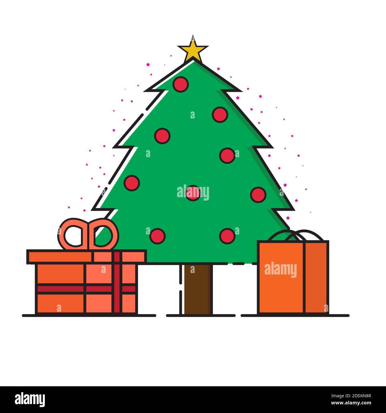December christmas Stock Vector Images - Alamy