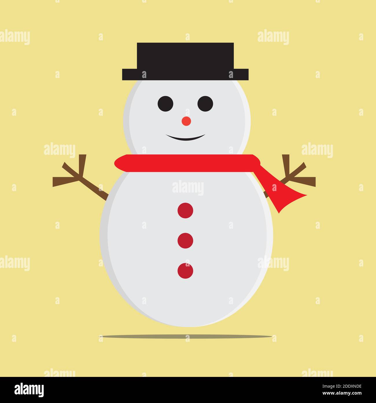 Snowman vector element design Stock Vector Images - Alamy