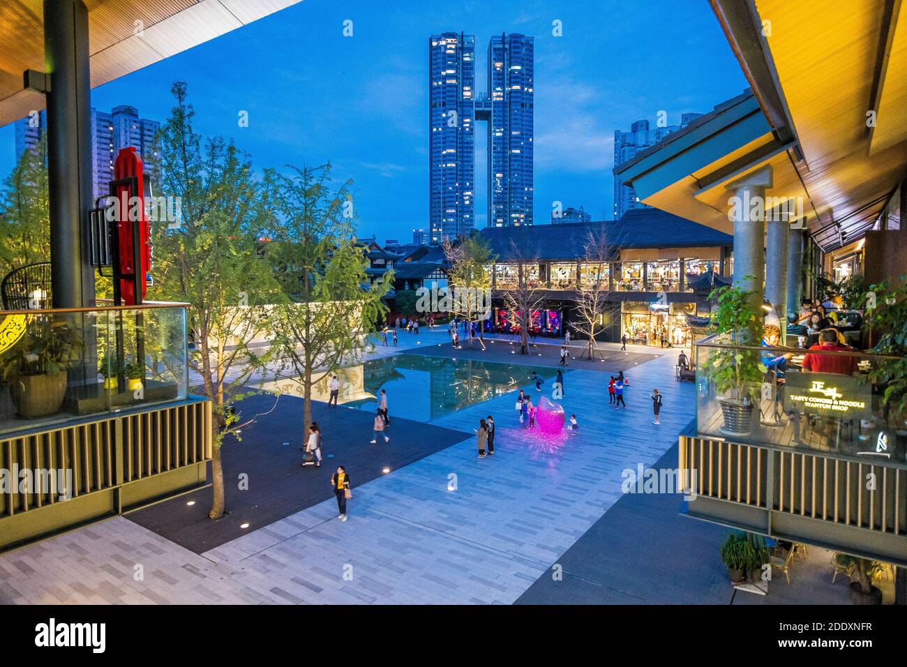 Chengdu in the Pacific at night Stock Photo - Alamy