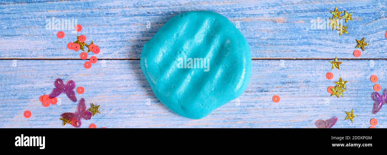 Blue slime hi-res stock photography and images - Alamy