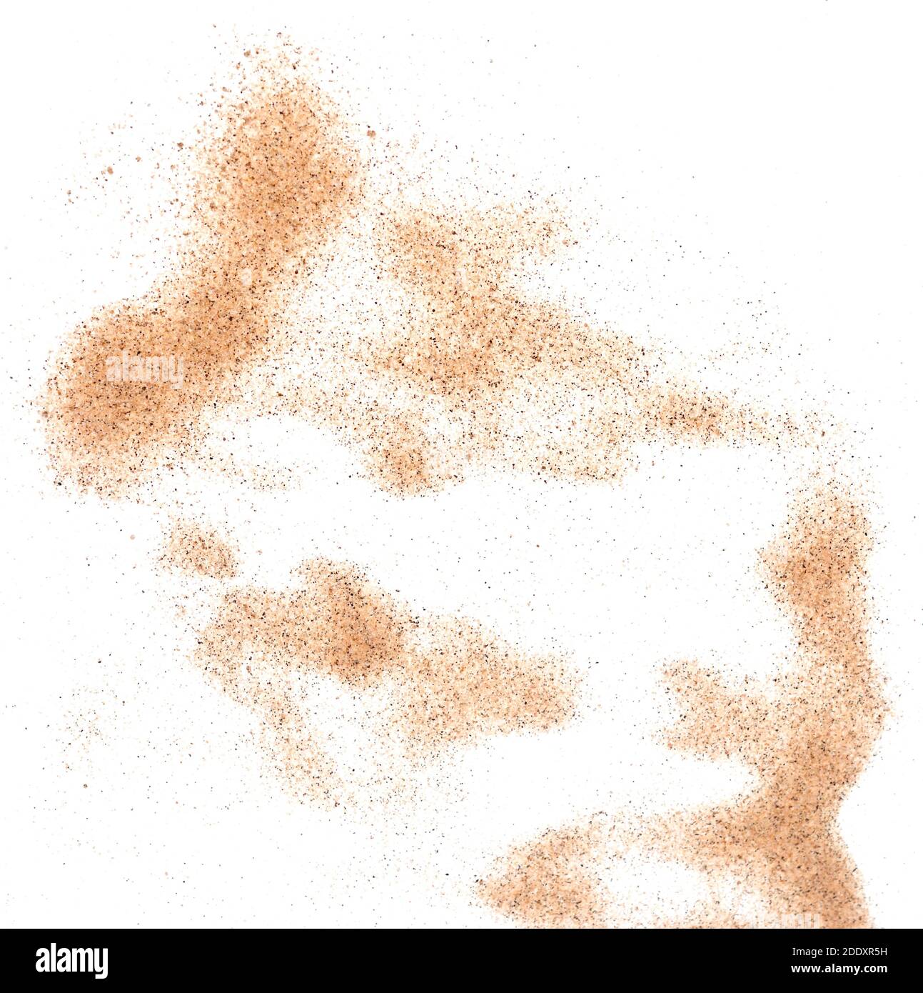 Sand isolated on white background Stock Photo - Alamy