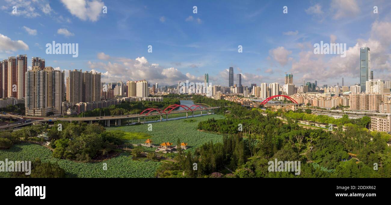 Shenzhen china city aerial view hi-res stock photography and images - Alamy