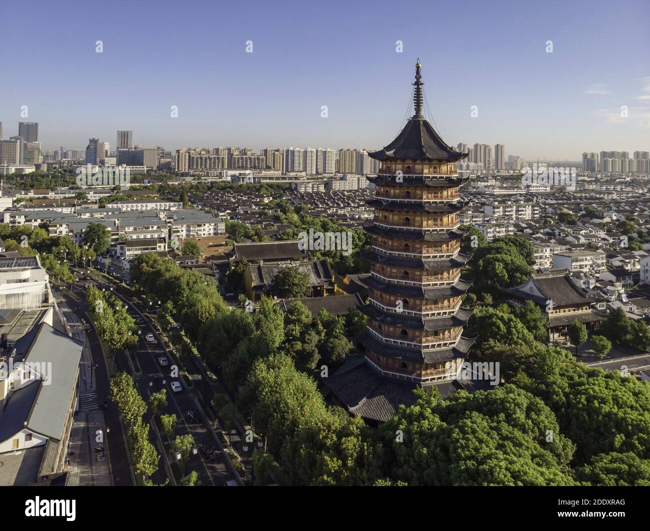 North temple tower in suzhou Stock Photo - Alamy