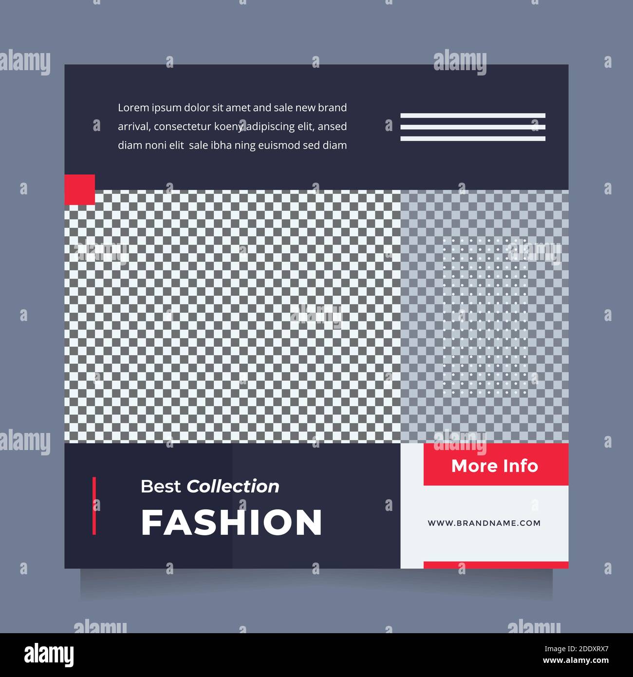 New product red square Stock Vector Images - Alamy