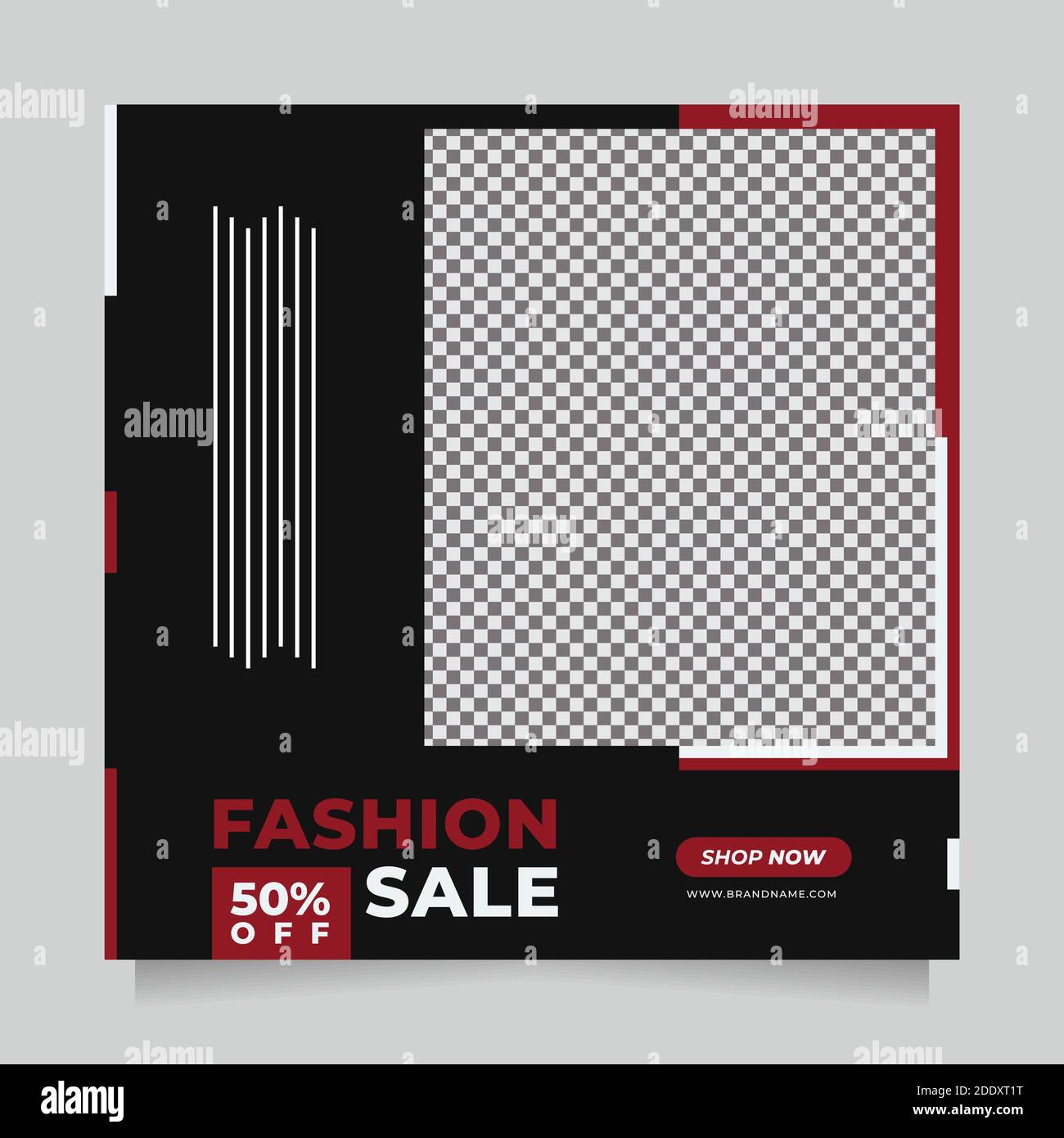 Modern square editable banner Stock Vector Images - Alamy