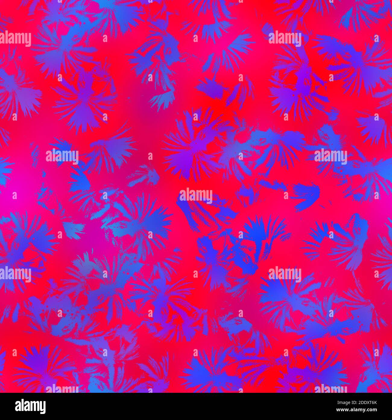 Seamless intense red and blue leaf pattern Stock Photo - Alamy