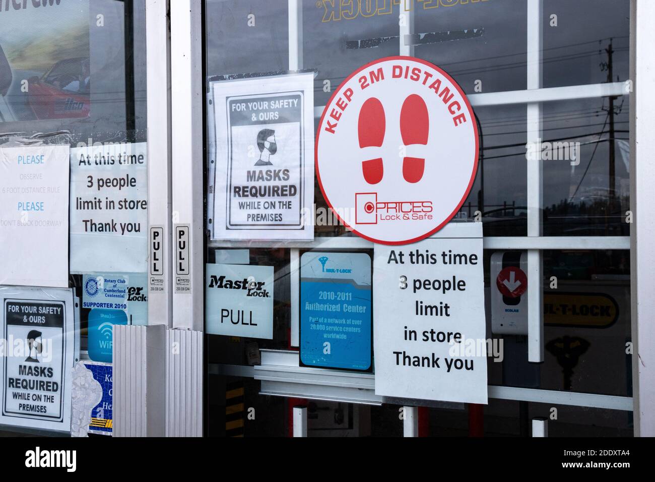 Courtenay, Vancouver Island, Canada - November 21,2020: View of sign ...