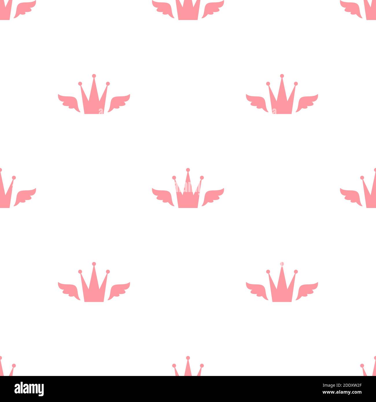 Heart With Wings And Princess Crown