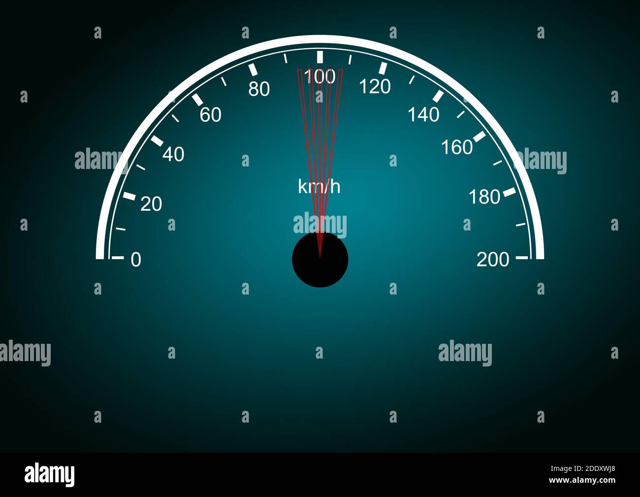 A Speedometer illustration design on a black background Stock Photo - Alamy