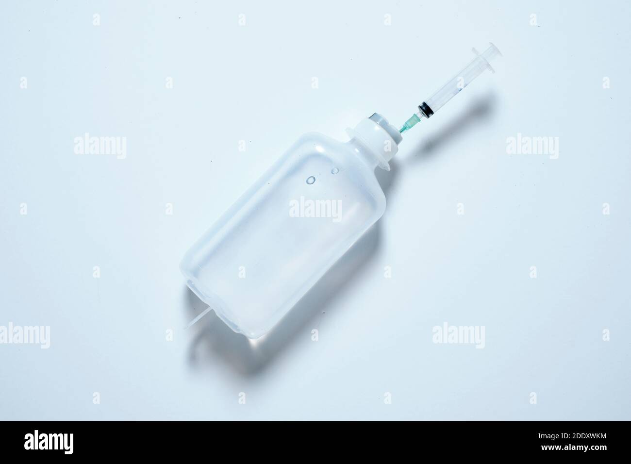 Syringe, medical injection. Medicine isolated plastic vaccination ...