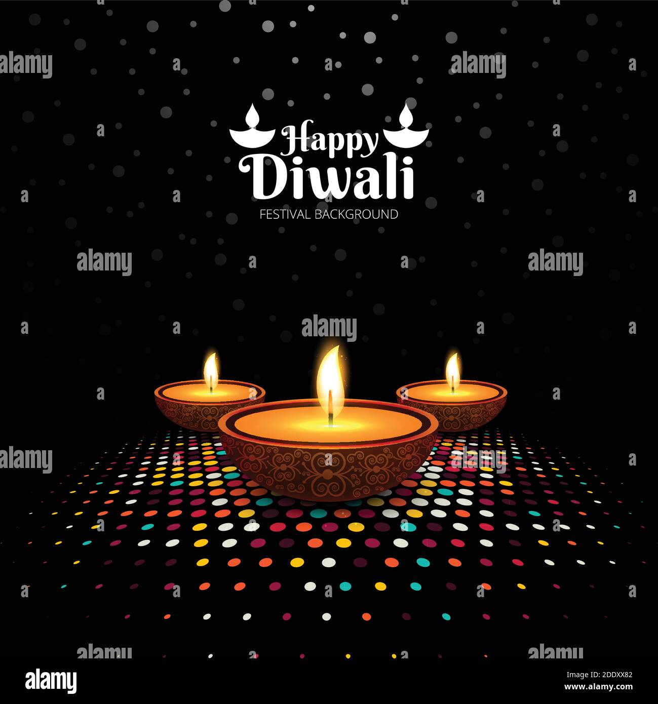 Abstract Happy Diwali festival card background vector Stock Vector ...