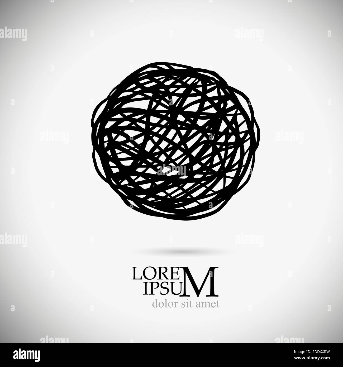 A ball of lines. Vector Stock Vector Image & Art - Alamy
