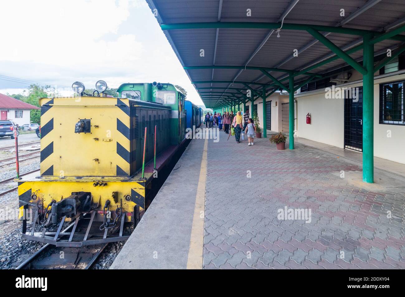 The train station in Tenom, Sabah, Malaysia Stock Photo - Alamy