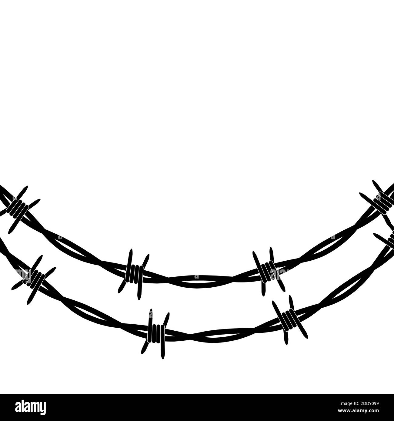 Barbed Wire Clipart Vector