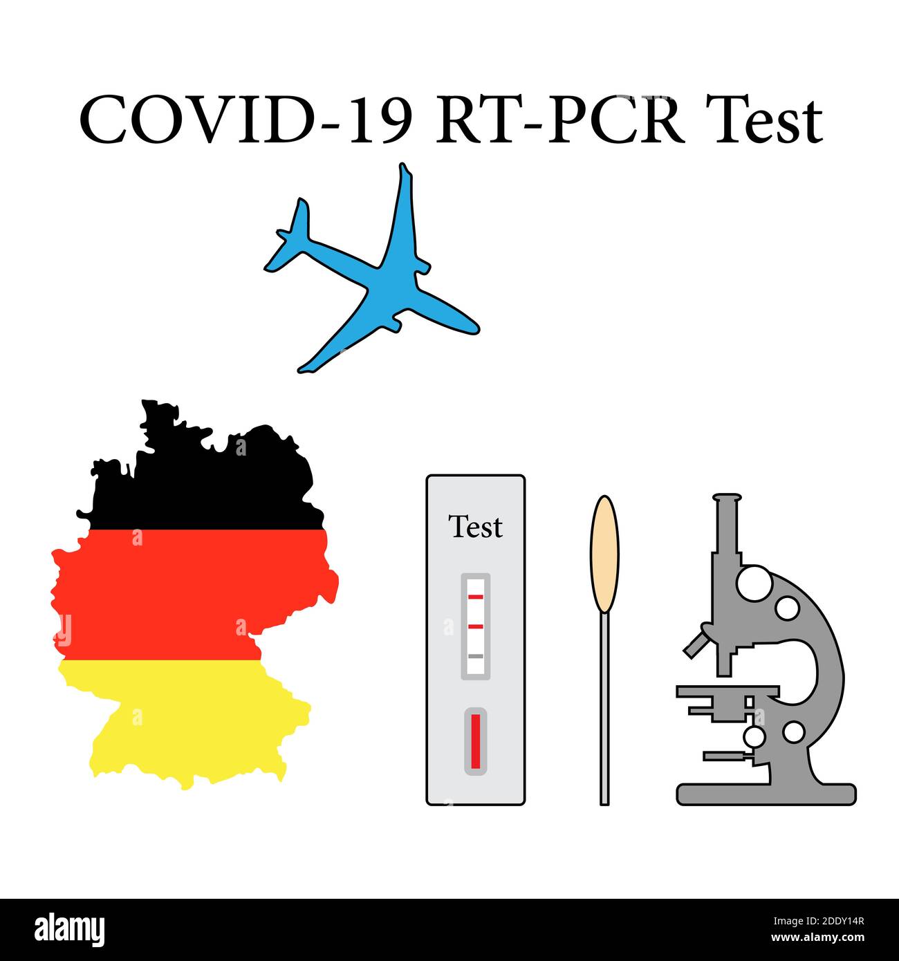 Vector illustration Carrying out RT PCR test to diagnose coronavirus ...