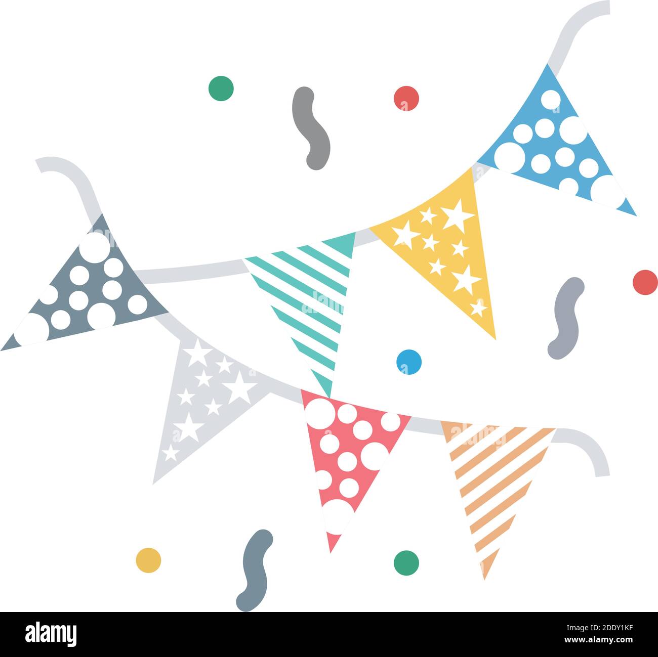Party, ornaments, decoration, enjoy Color with Background vector icon ...