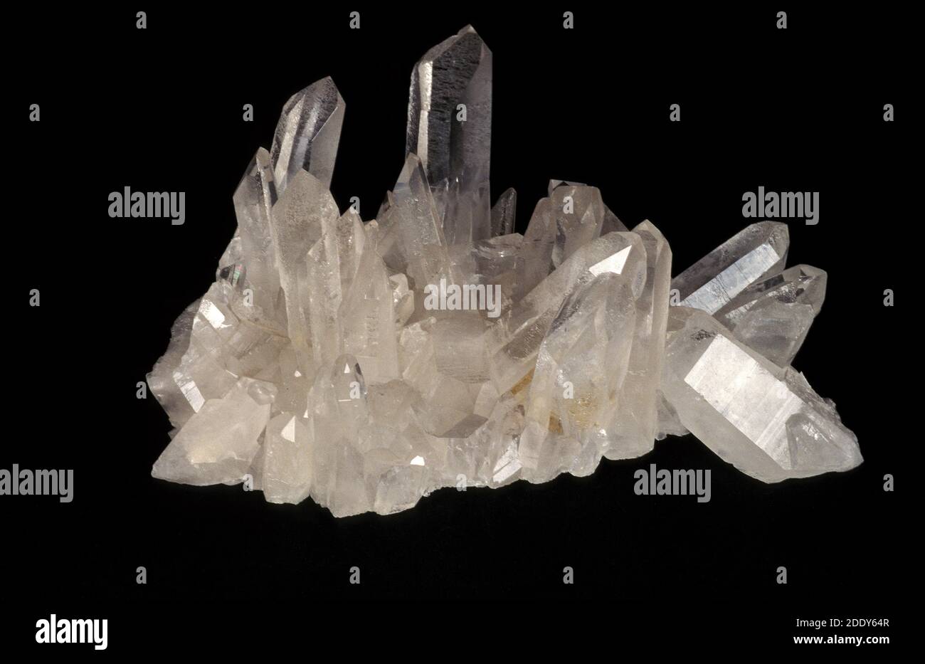 Quartz Stone against Black Background Stock Photo - Alamy
