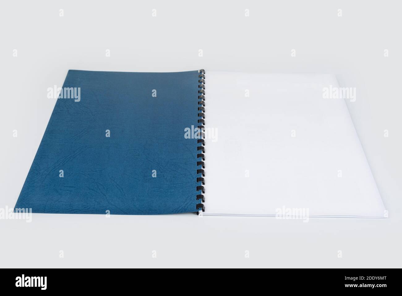 Closed New notebook with a binding on a white Stock Photo - Alamy