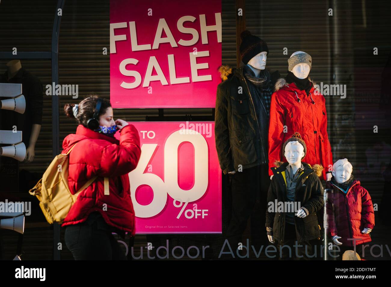 Christmas in Glasgow city centre during Coronavirus / Covid19 lockdown ...