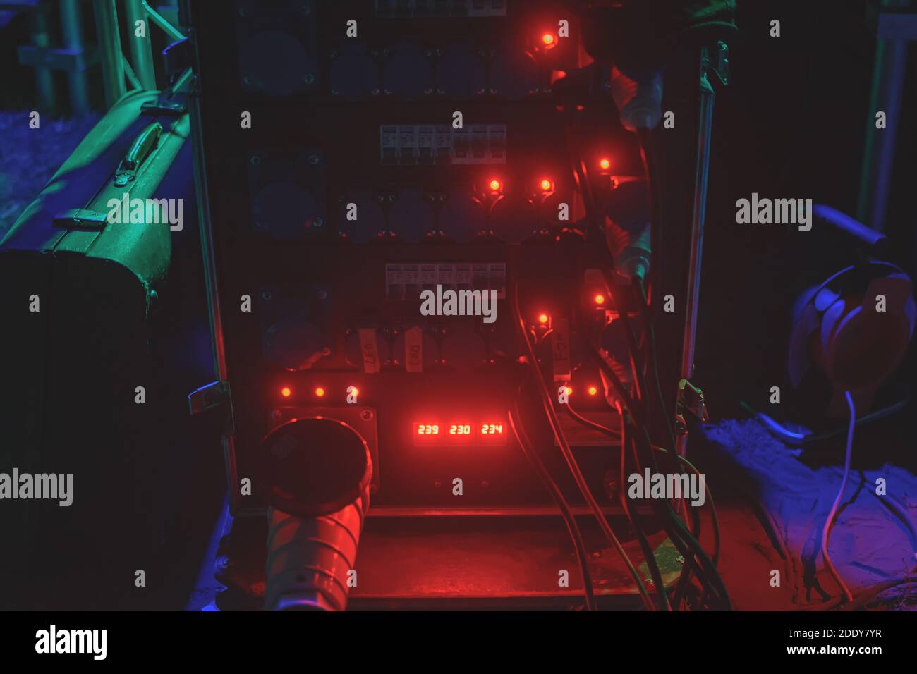 Stage portable device for power distribution and power switching Stock ...