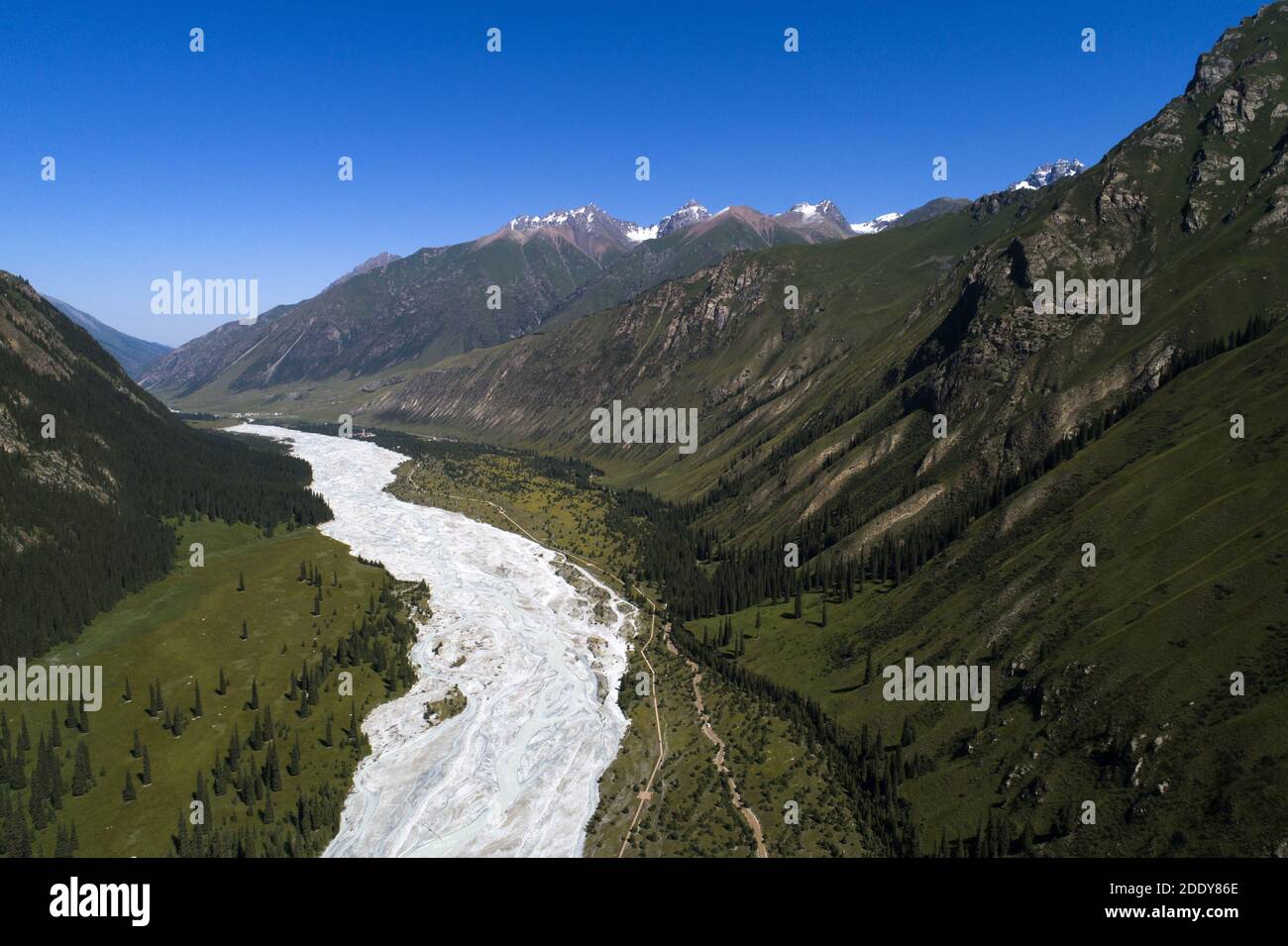 China summer tower scenic spot in xinjiang Stock Photo - Alamy