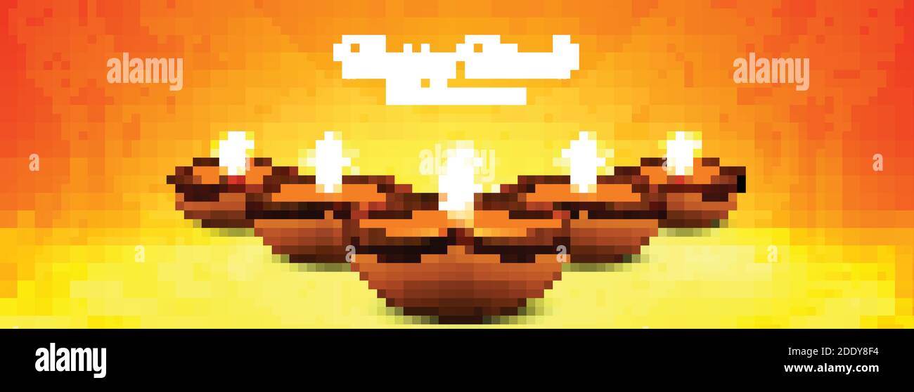 Vector stylish diya diwali hi-res stock photography and images - Alamy