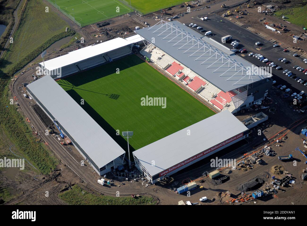 Aerial Photography Manchester - Trafford Park & Salford Quays Stock ...