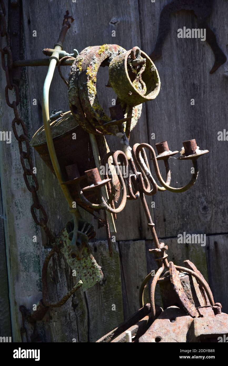 metal objects, garden, england Stock Photo - Alamy