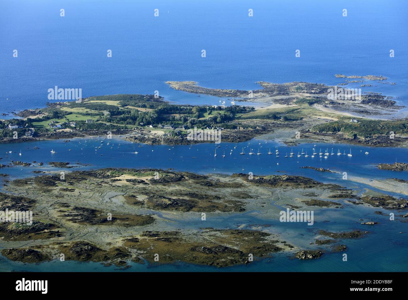 Chausey islands aerial view hi-res stock photography and images - Alamy