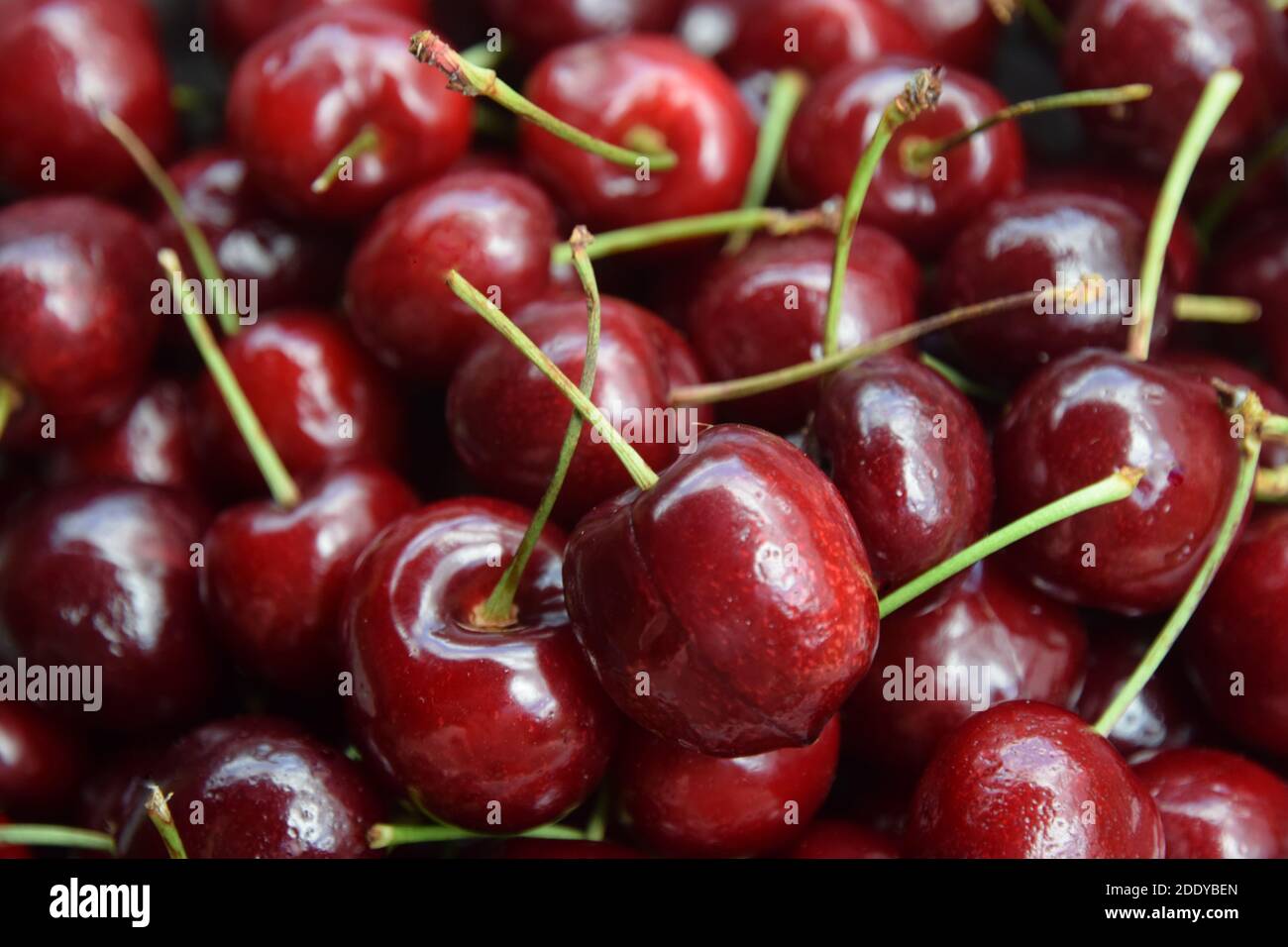 Full frame of cherries hi-res stock photography and images - Alamy