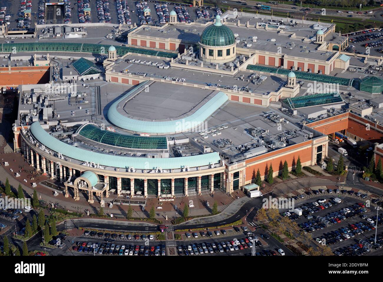 Aerial Photography Manchester - Trafford Park & Salford Quays Stock ...