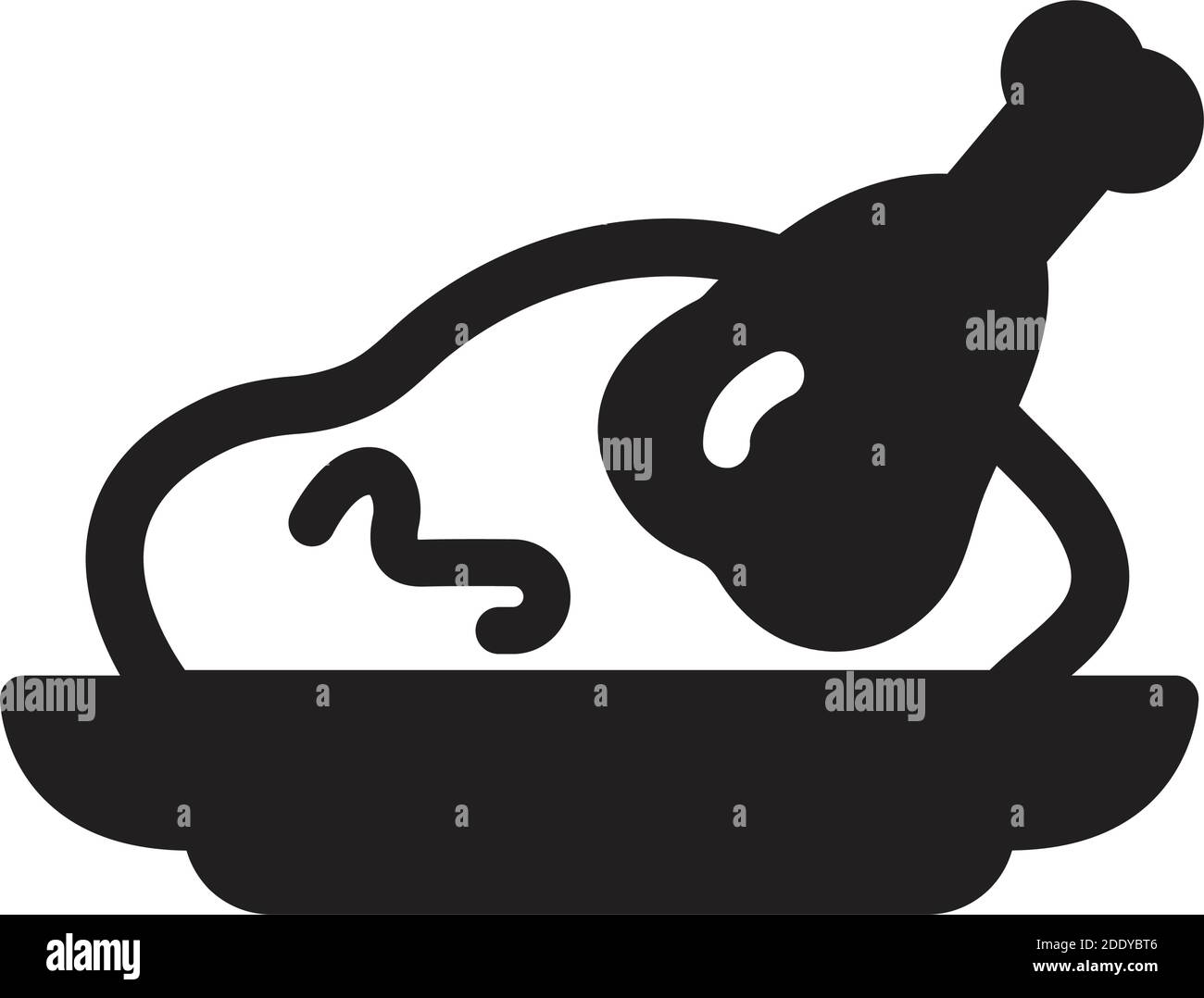 Broast chicken Stock Vector Images - Alamy