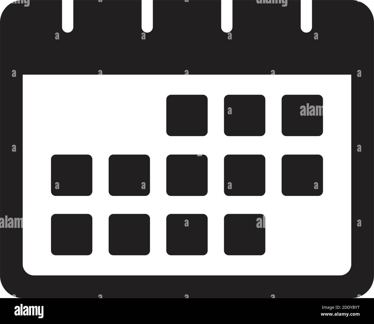 Calendar, party, schedule,timetable Color with Background vector icon ...