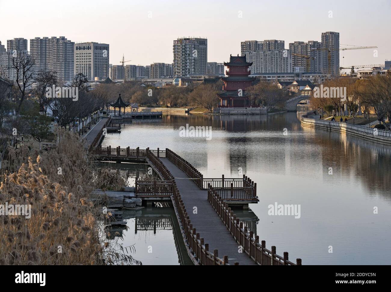 China jiangsu huaian qingjiang pu the ancient canal Stock Photo - Alamy