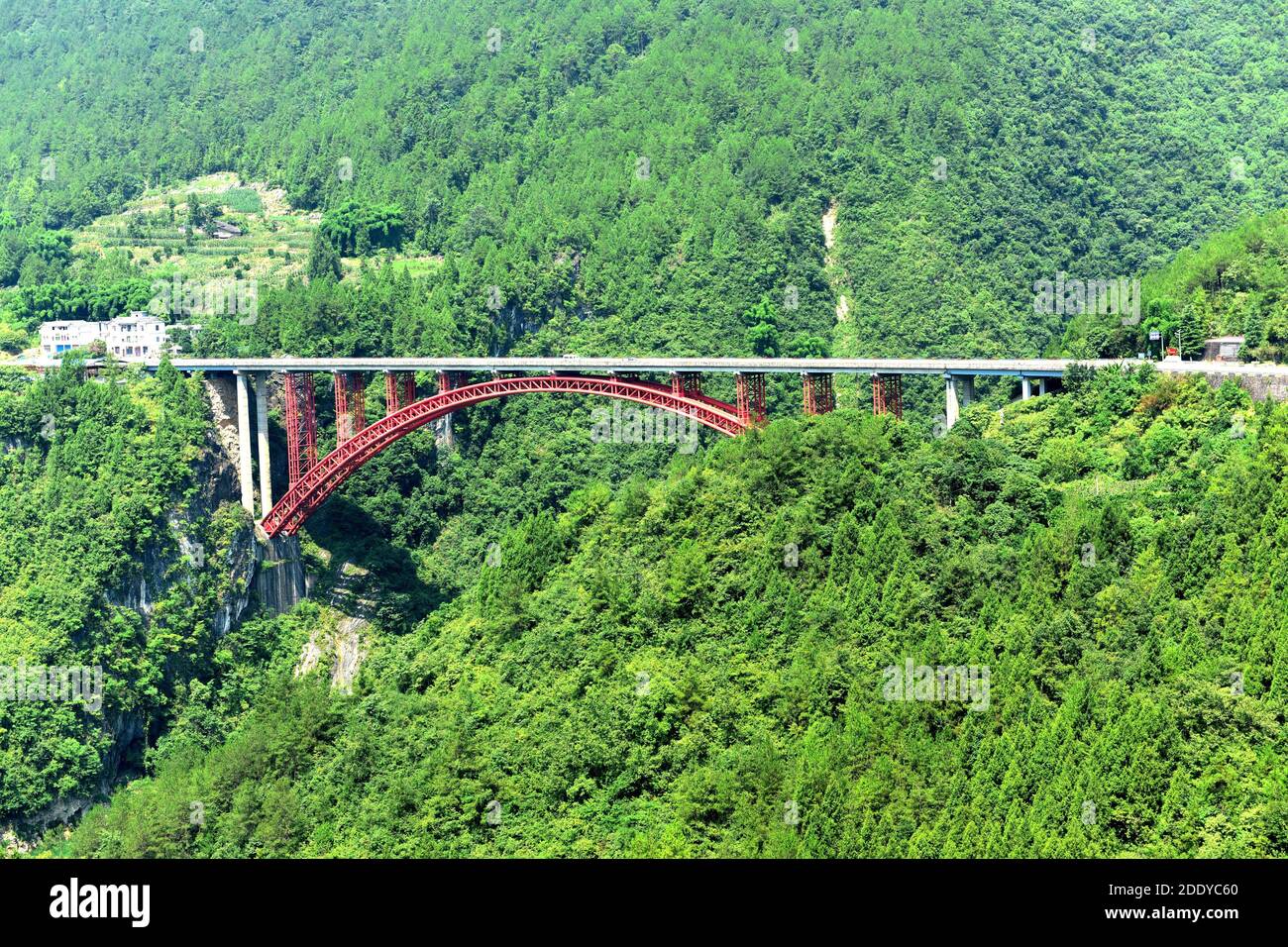 River bridge landscape Stock Photo - Alamy