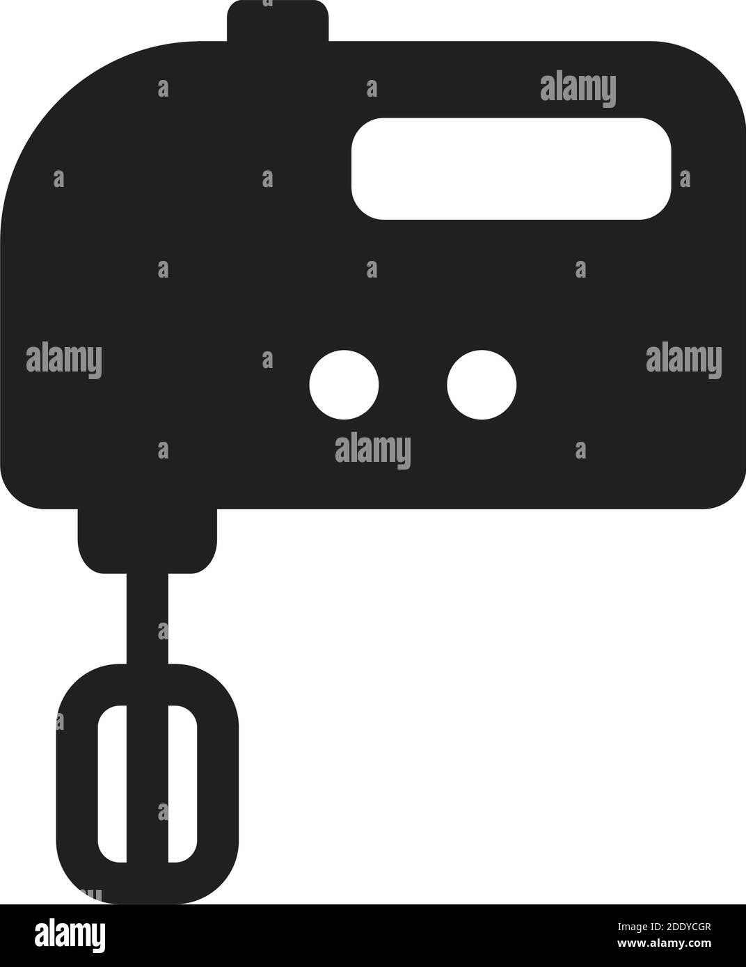 Electric beater, beater, mixer, blender Color with Background vector ...