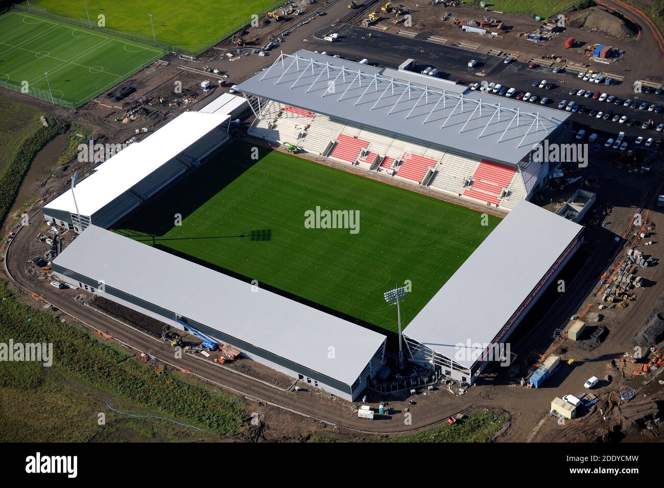 Aerial Photography Manchester - Trafford Park & Salford Quays Stock ...